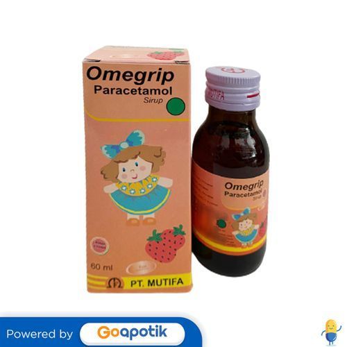 Jual Omegrip 120 Mg/5 Ml Syrup Rasa Strawberry 60 Ml | Shopee Indonesia