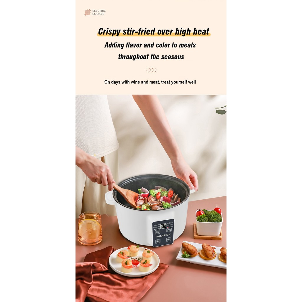 Jual 220V Multi Cookers Portable Electric Cooker Household Non-stick ...