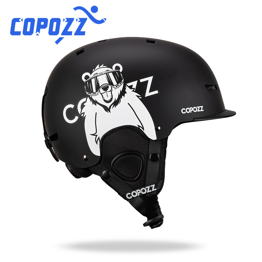 Jual COPOZZ New Ski helmet Cartoons Half-covered Anti-impact Safety ...