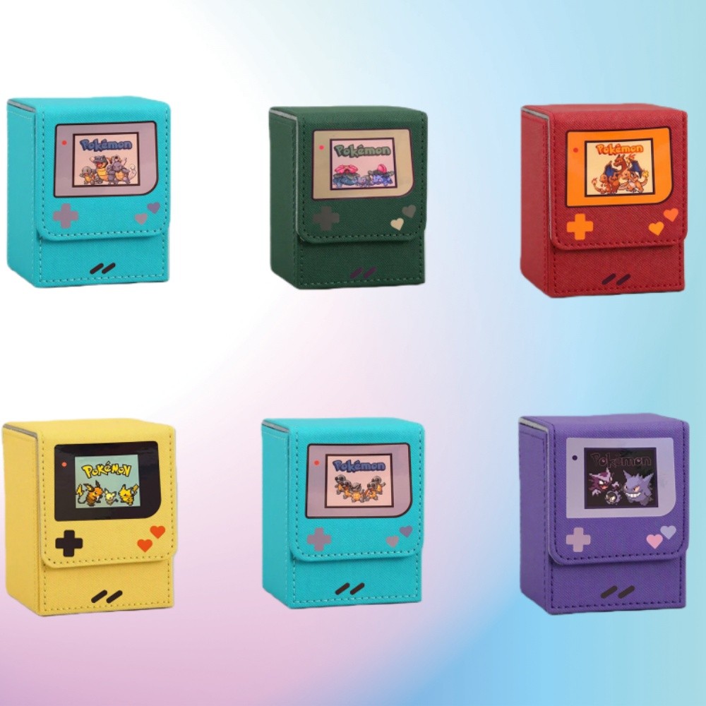 Jual Self Made Leather Card Storage Box for Pokemon Gengar Squirtle ...