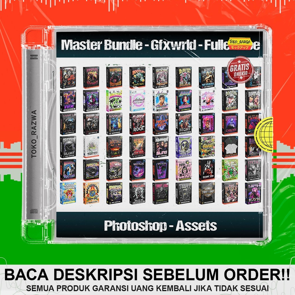 Jual Photoshop Assets - 67 Pack - FULLERMOE - GFXWRLD - Master Bundle ...