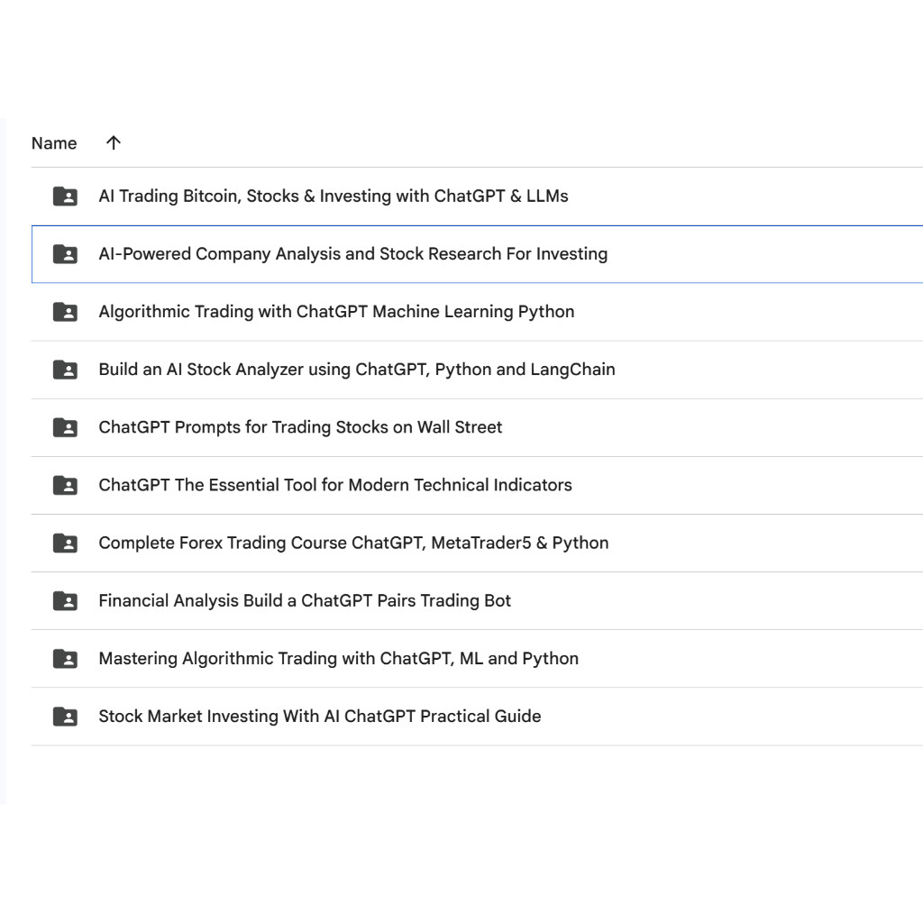 Jual 10 Trading Video Course Bundle - Learn AI Trading | Chatgpt ...