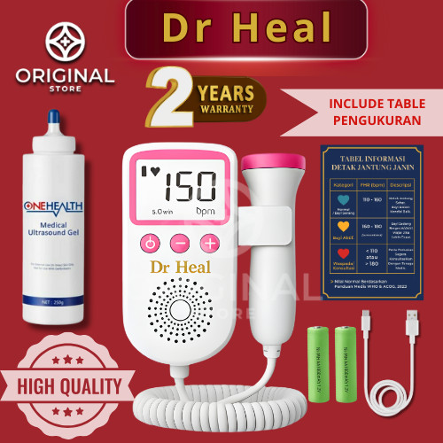 Jual Promo Alat Cek Detak Jantung Janin Fetal Doppler Portable Aman ...