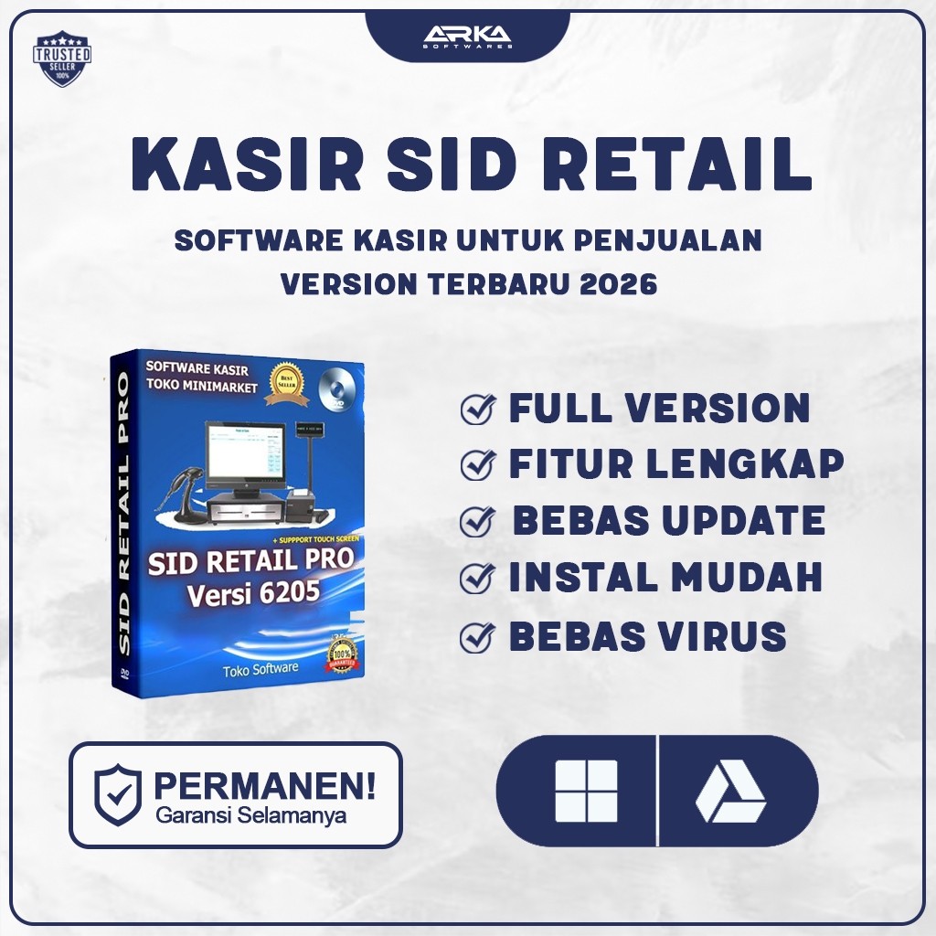 Jual Aplikasi Kasir SID Retail Pro 2026 Full Version Original Lifetime + Panduan Instalasi (WIN ...