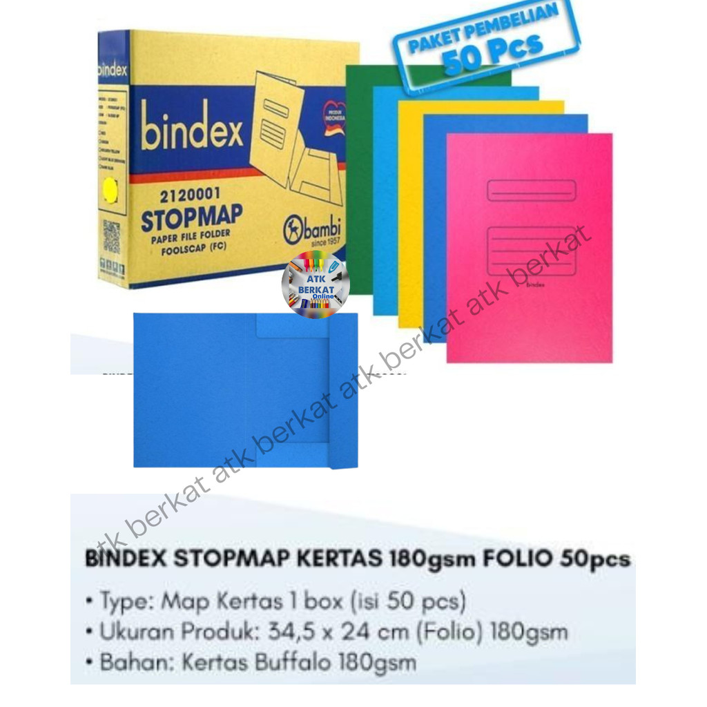 Jual Map folder Kertas stopmap buffalo BINDEX 5002 | Shopee Indonesia