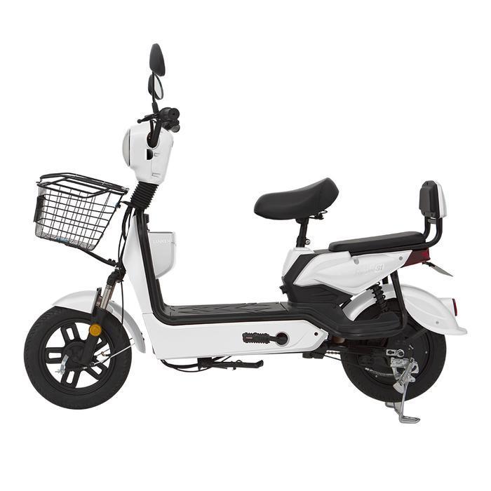 Jual Sanken Sepeda Listrik Ev Bike Swift-S1 Electric E Bike 500 Watt Snow White No Box | Shopee ...