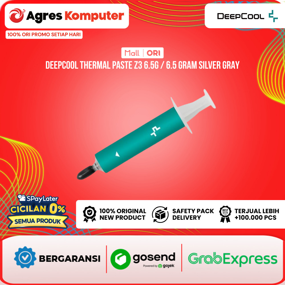 Jual DEEPCOOL THERMAL PASTE Z3 6.5G / 6.5 GRAM SILVER GRAY | Shopee ...