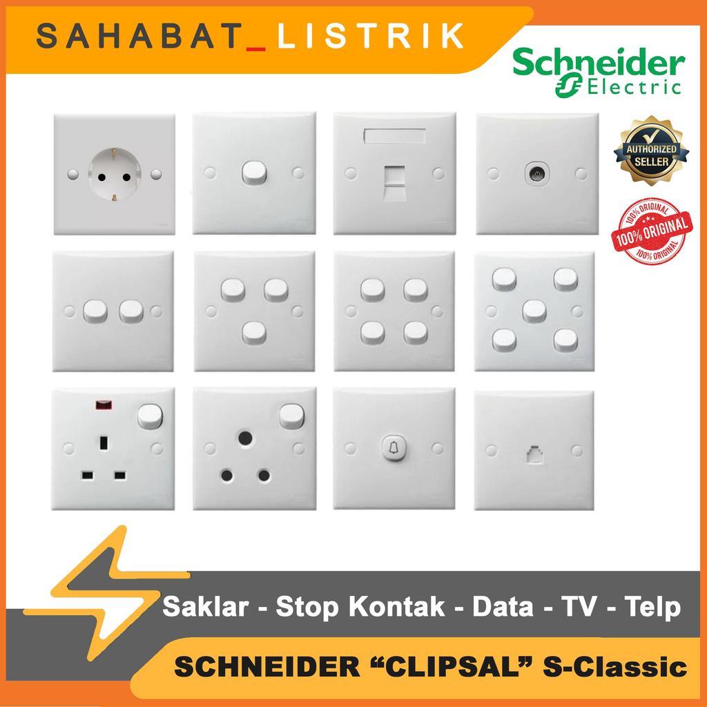 Jual SCHNEIDER CLIPSAL S Classic Saklar - Stop Kontak - TV - Telp ...