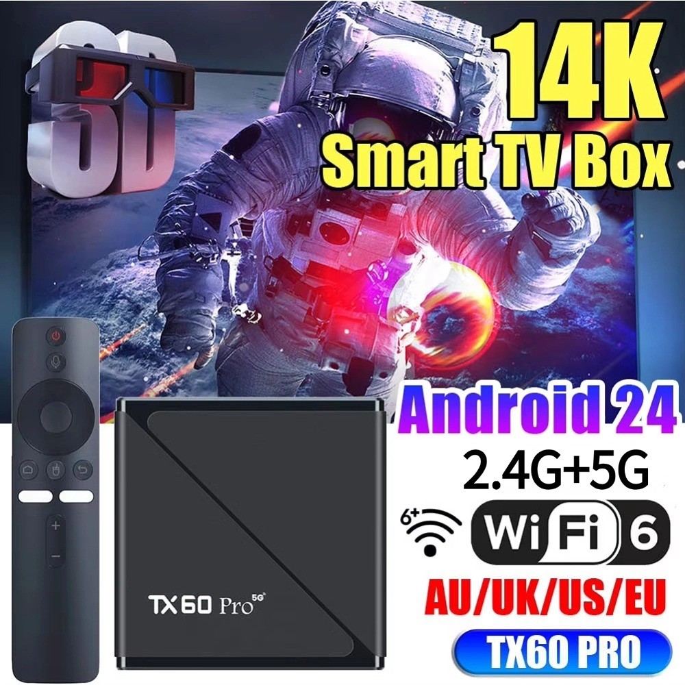 Jual Android 24 Smart TV Box TX60 PRO Allwinner H313 Quad Core 2.4G&5G ...
