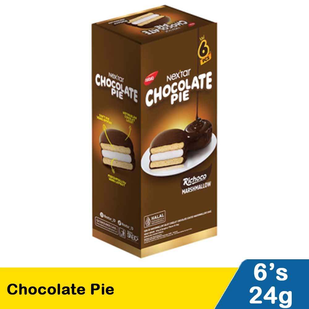 Jual NEXTAR CHOCOLATE PIE 6x24g | Shopee Indonesia