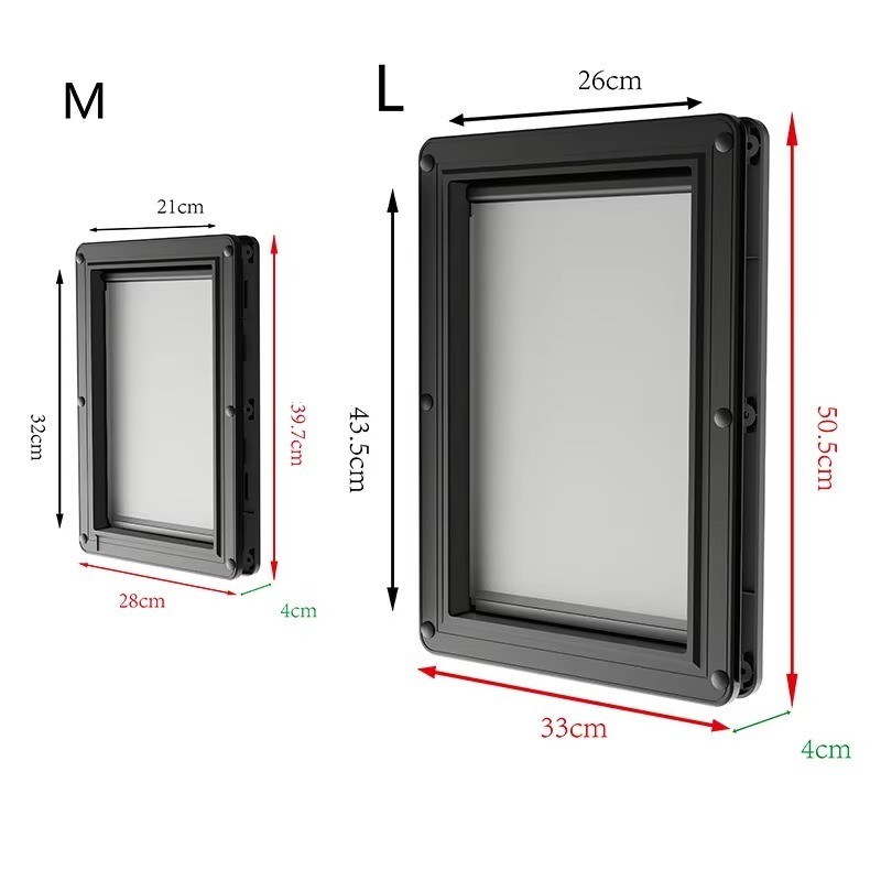 Jual Durable Frame Smart Interior Exterior 4 Way Locking Security Pet ...