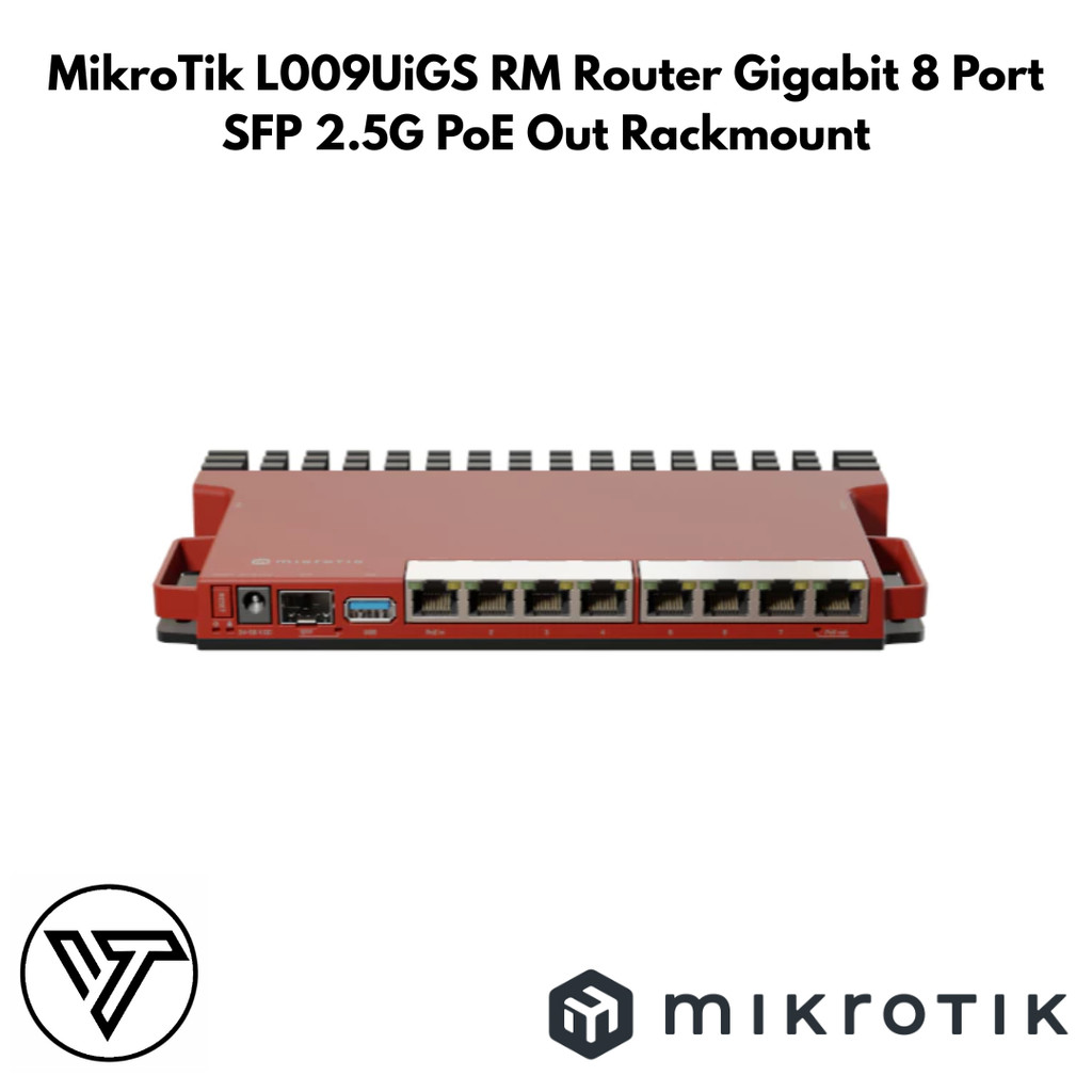 Jual MikroTik L009UiGS RM Router Gigabit 8 Port SFP 2.5G PoE Out ...