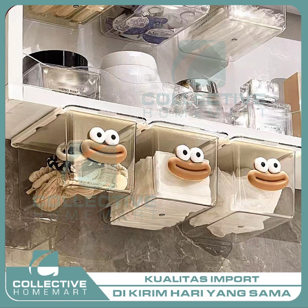 Jual Storage Box Gantung Laci Tarik Drawer Transparan Kamar Mandi Rak ...
