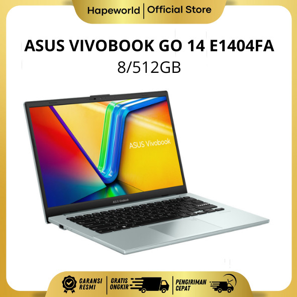 Jual ASUS VIVOBOOK GO 14 E1404FA 8/512GB FHD3851M/3853M | Shopee Indonesia