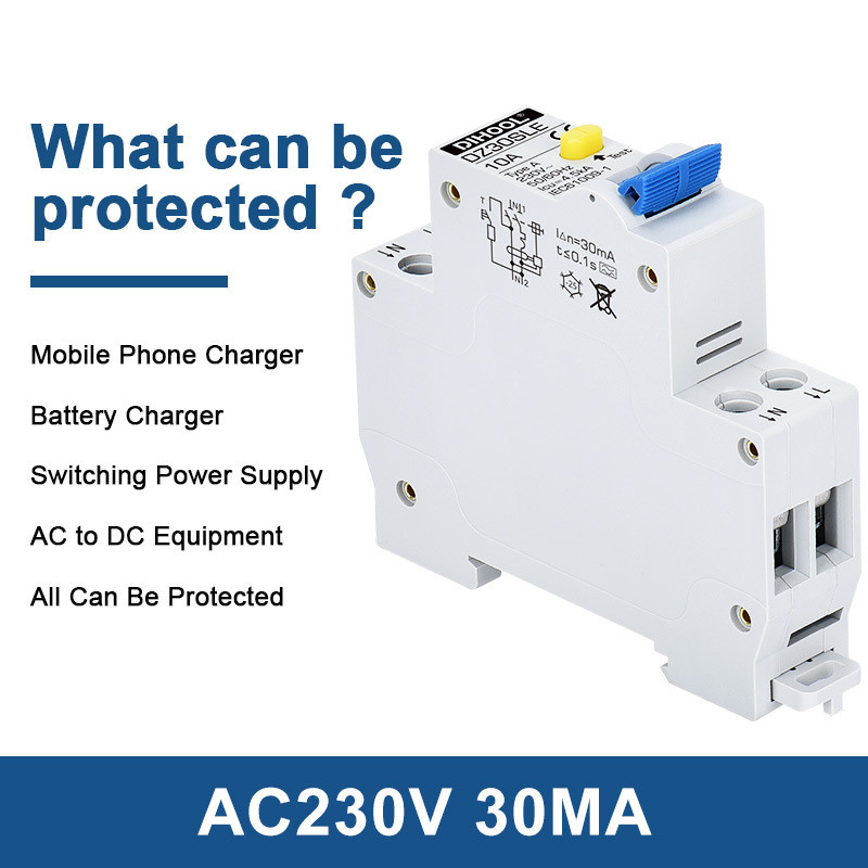 Jual DPNL RCBO Residual Current Circuit Breaker Type a 30mA B/C Curve ...