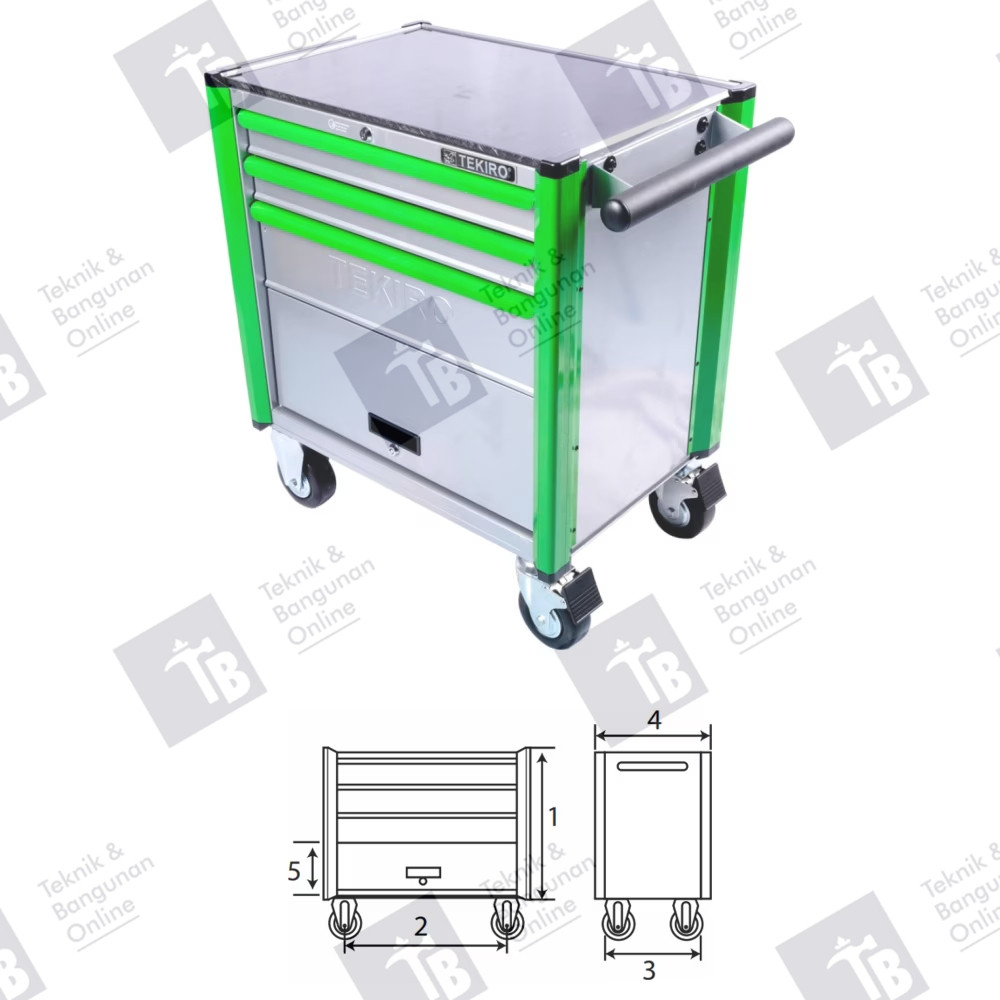 Jual TEKIRO Tools Trolley 3 Drawer / Troli Kabinet Mekanik 3 Laci ST ...