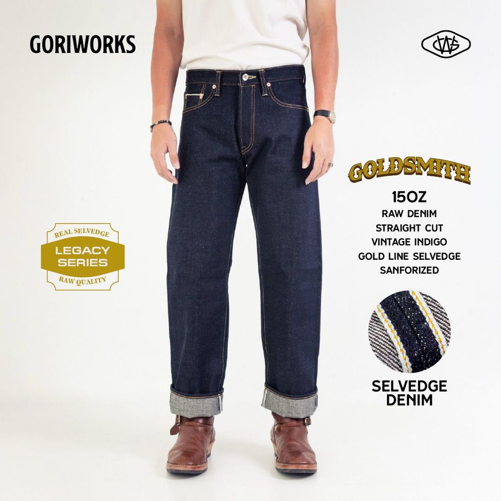 Jual Gori Works – GoldSmith 15Oz - Selvedge Raw Denim - Classic ...