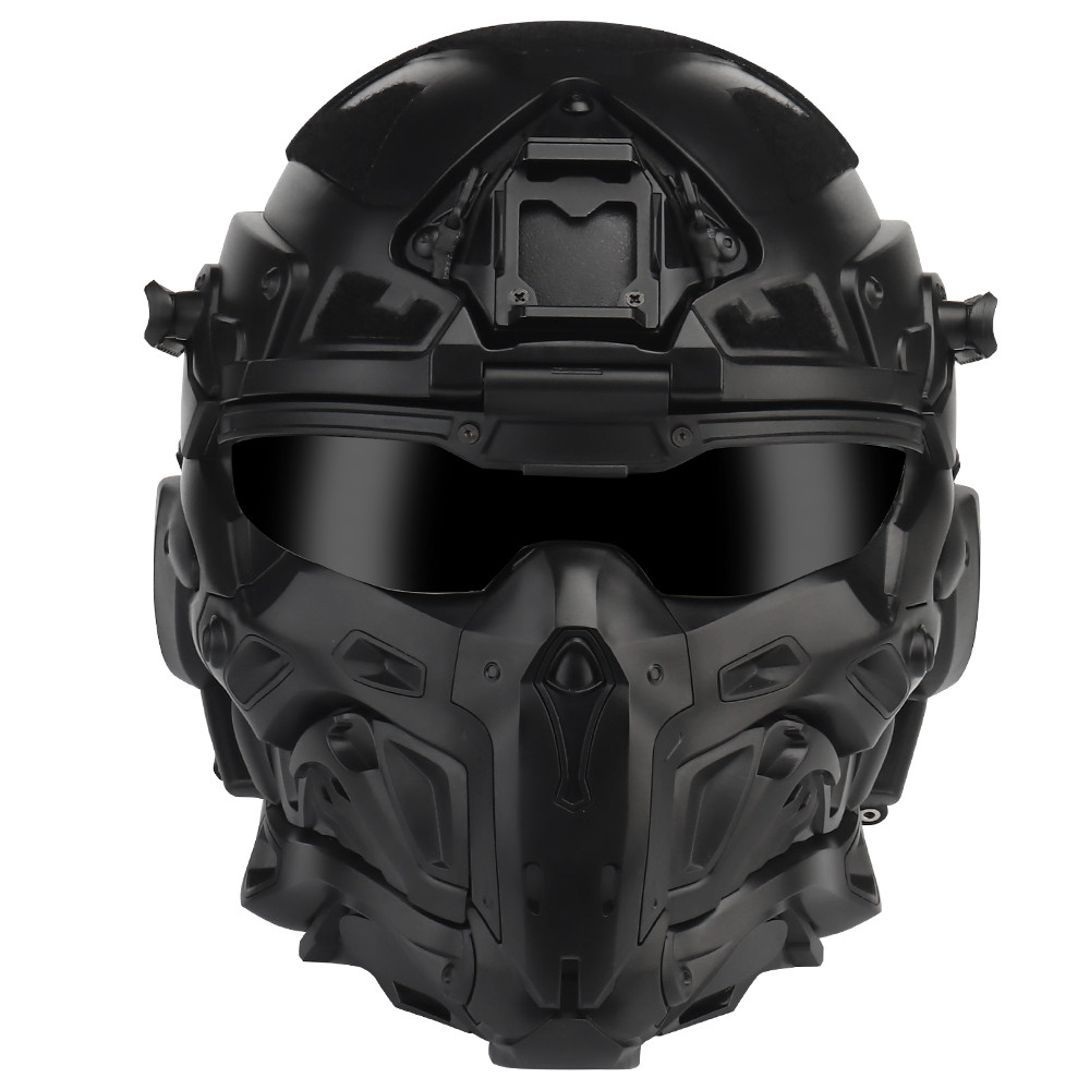 Jual Tactical Assault Helmet Protective Mask Integrated Modular Helmet ...