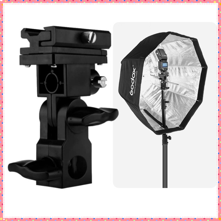 Jual Flash Holder Type B Hot Shoe for Umbrella Mount Fot Bracket Flash ...