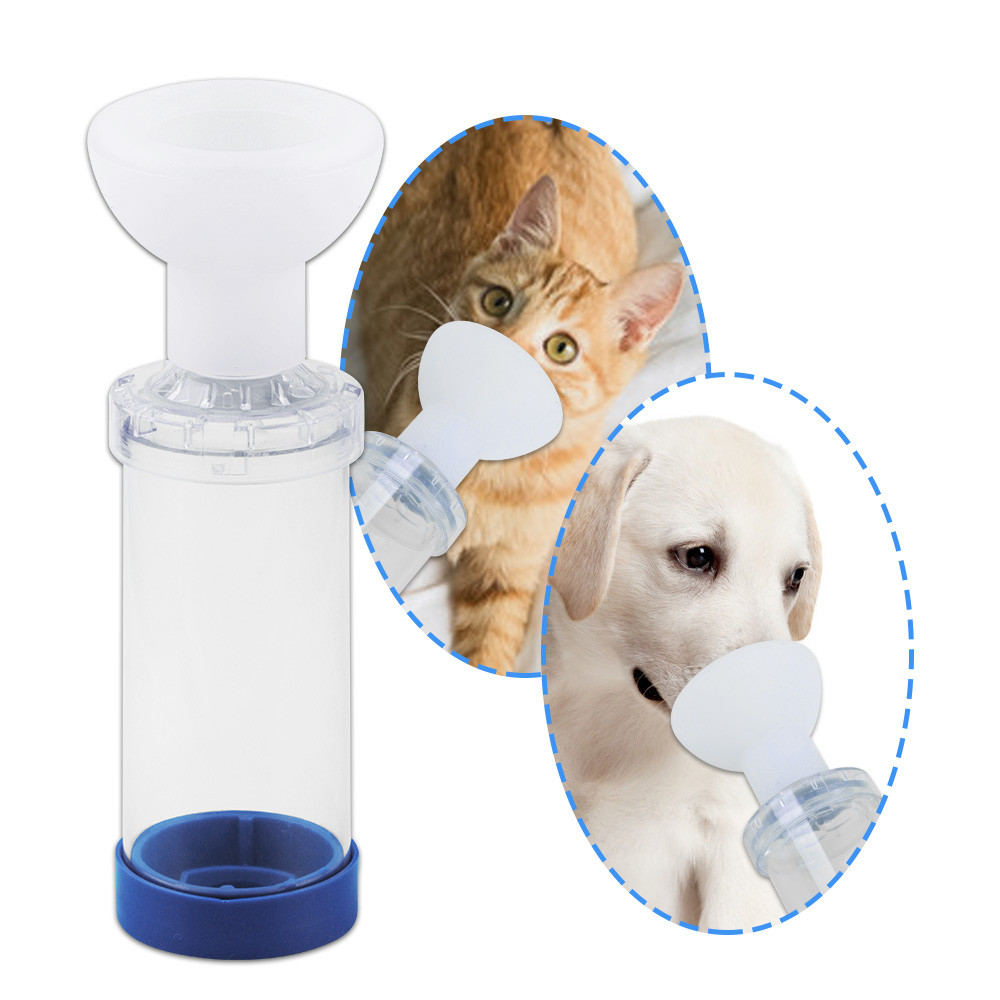 Jual New Pet Feline Cat Dog Aerosol amber Tank Spacer Assist Inhalation ...