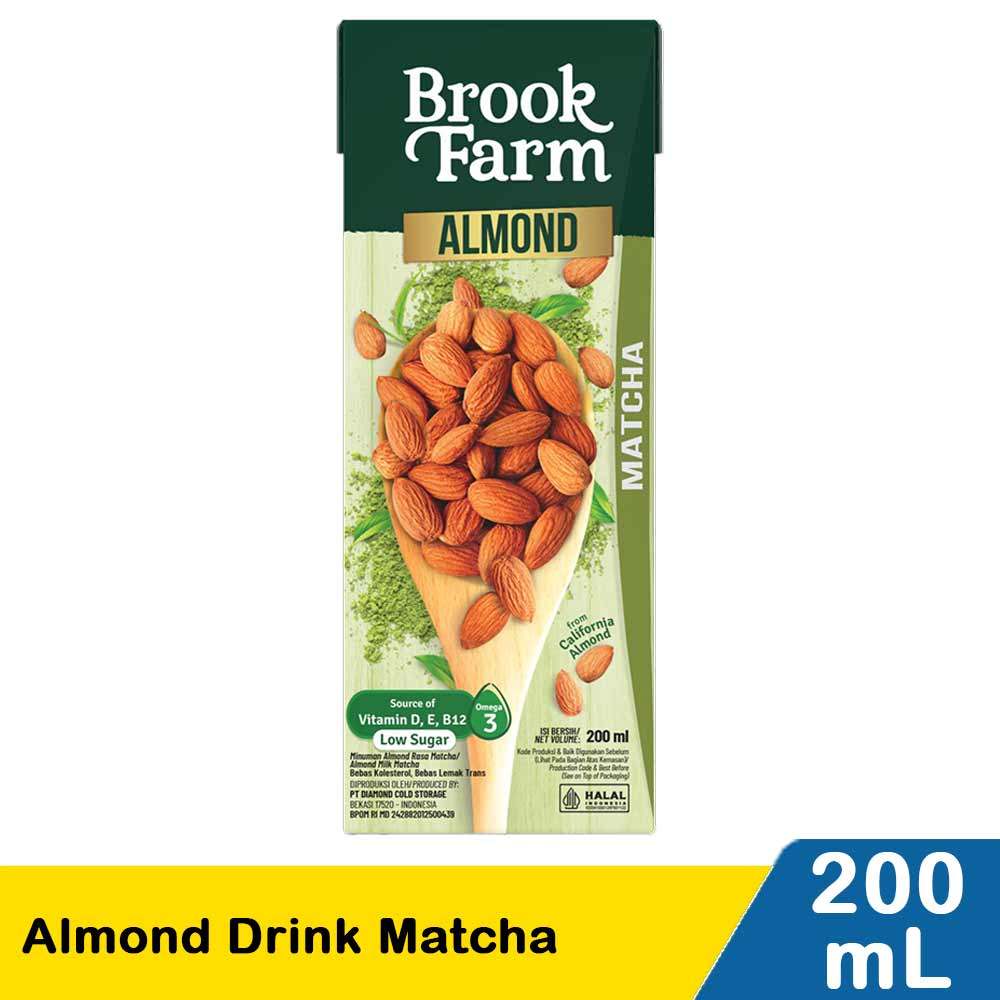 Jual BROOKFARM ALMOND DRINK MATCHA 200mL | Shopee Indonesia