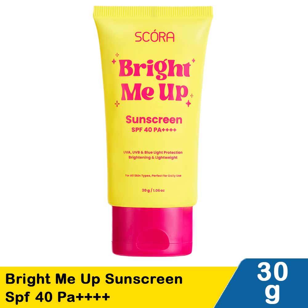 Jual SCORA BRIGHT ME UP SUNSCREEN SPF 40 PA++++ 30g | Shopee Indonesia