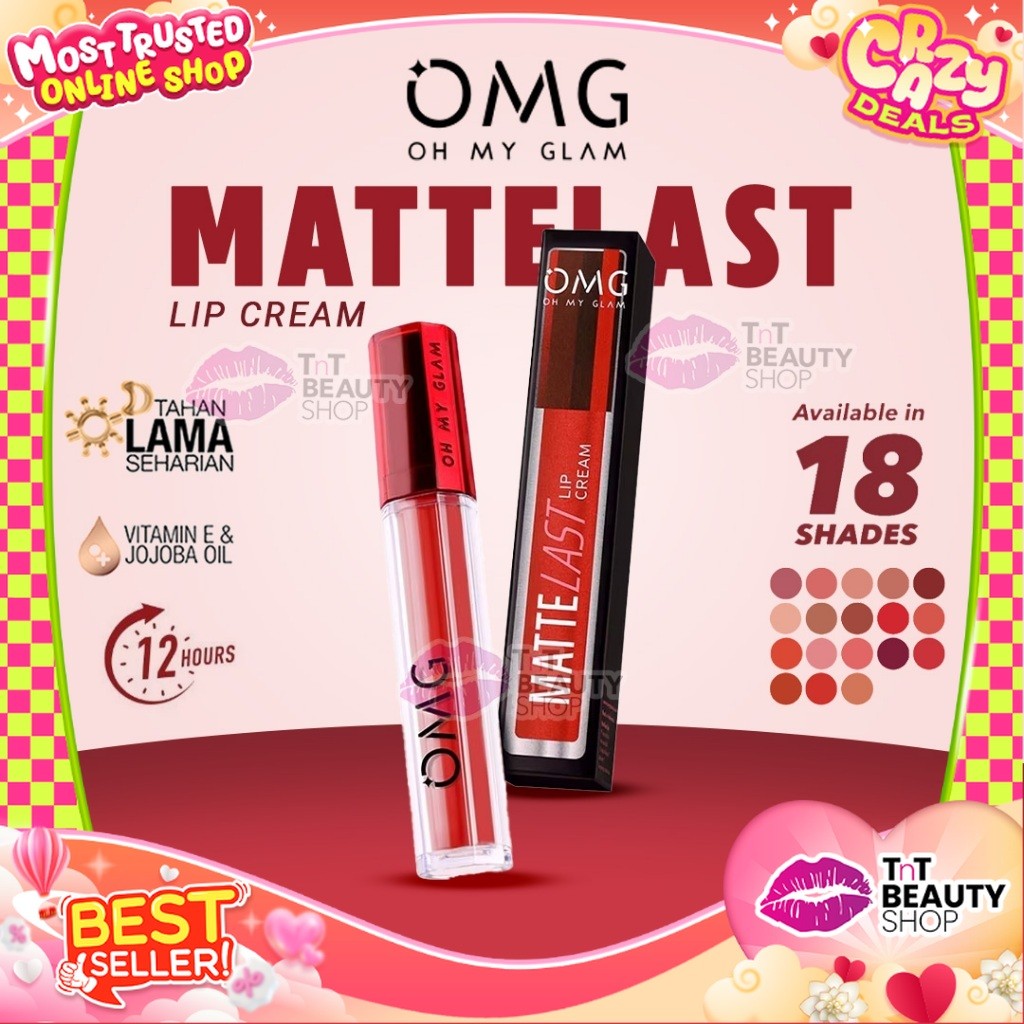 Jual NUZ OMG OH MY GLAM Matte Kis Lip Cream 2.9 gr | Tnt beauty shop ...