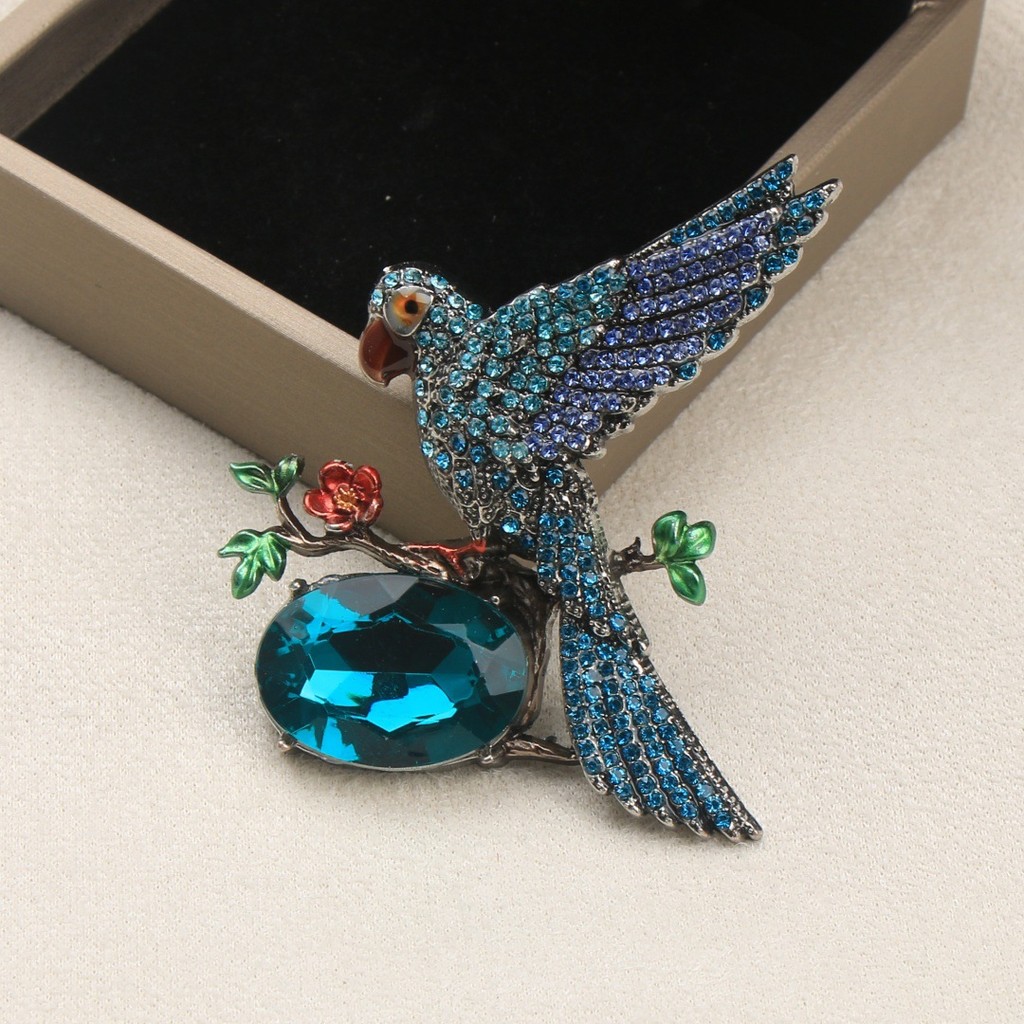 Jual Bros Kristal Vintage Elegan Berkualitas Tinggi Burung Beo ...