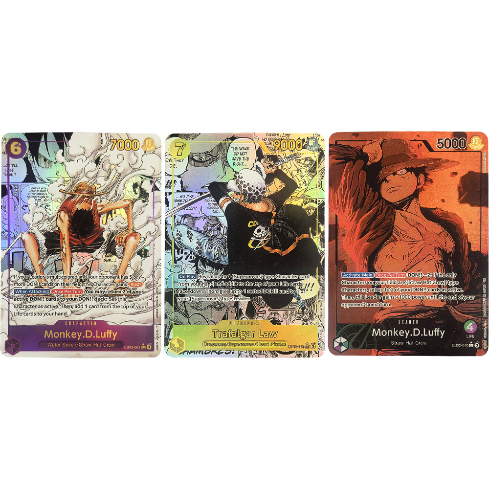 Jual Anime OPCG Collection Card EB02 Monkey D Luffy OP10 Trafalgar Law ...
