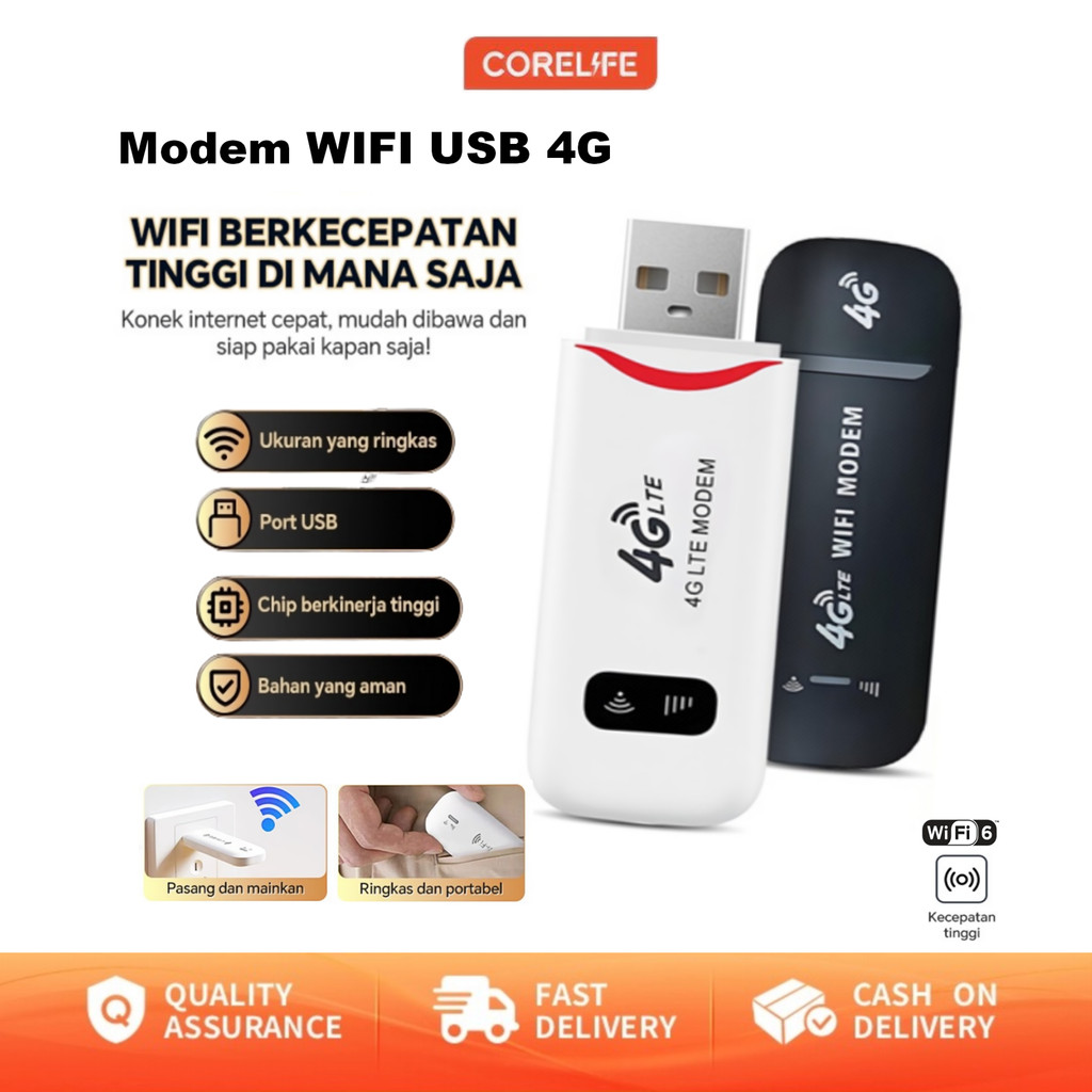 Jual CORELIFE Modem WiFi 4G USB Mini Portable Pocket WiFi Mendukung ...