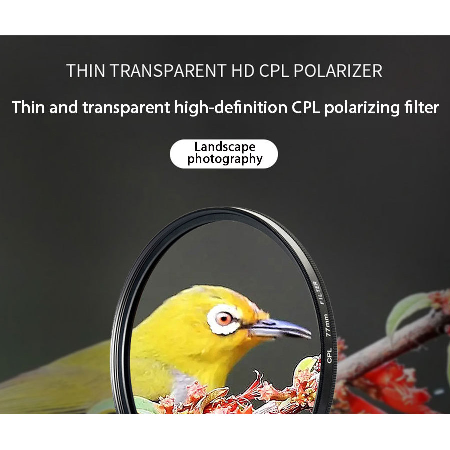 Jual MYOBO Circular Polarizing CPL Filter - 37 40.5 43 46 49 52 55 58 ...