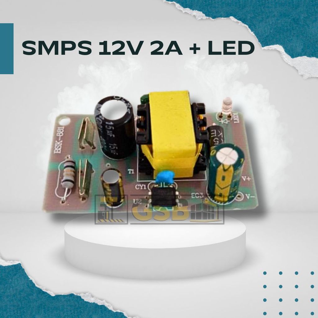 Jual Modul Adaptor SMPS 12V 2A Kit PCB Power Supply 12VDC 2A Input 220V ...