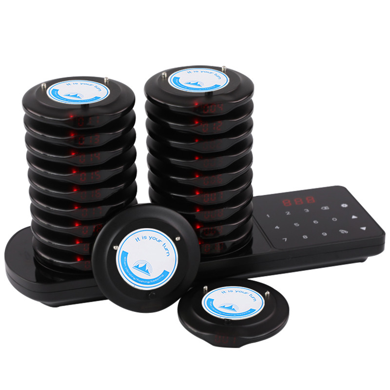 Jual Wireless Restaurant Pager System Dual Charging Base Wireless ...