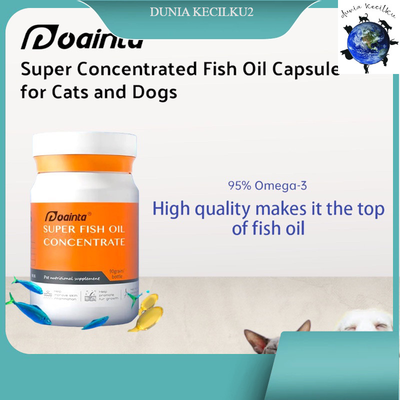 Jual Puainta Super Concentrated Fish Oil Capsule For Cats & Dogs (SHARE ...