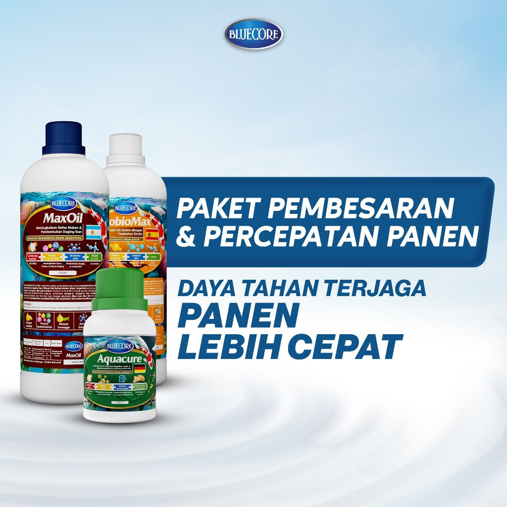 Jual Bluecore Paket Vitamin Ikan, Bakteri Starter dan Obat ikan Cocok ...