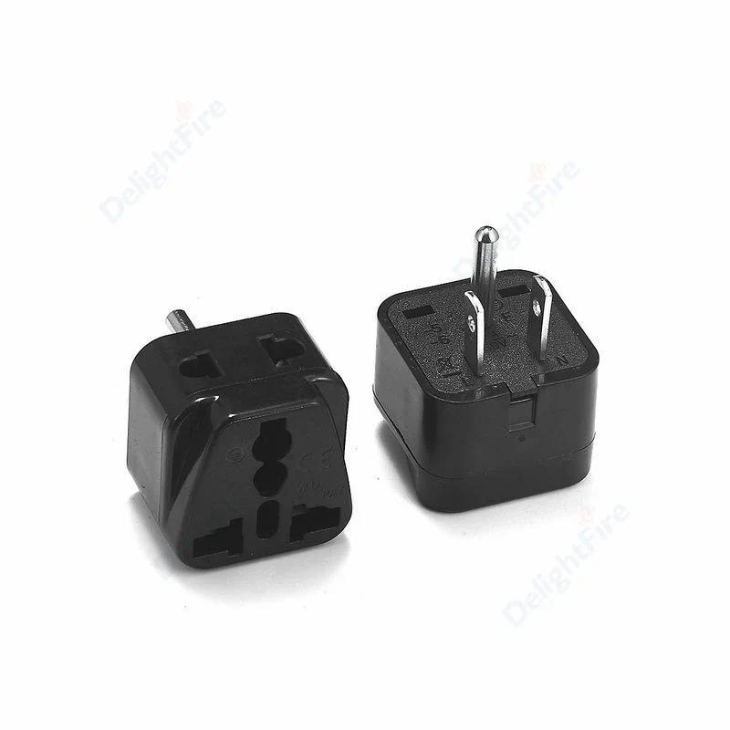 Jual Universal America 2 in 1 EU UK AU To US Travel Adapter Plug Type B ...