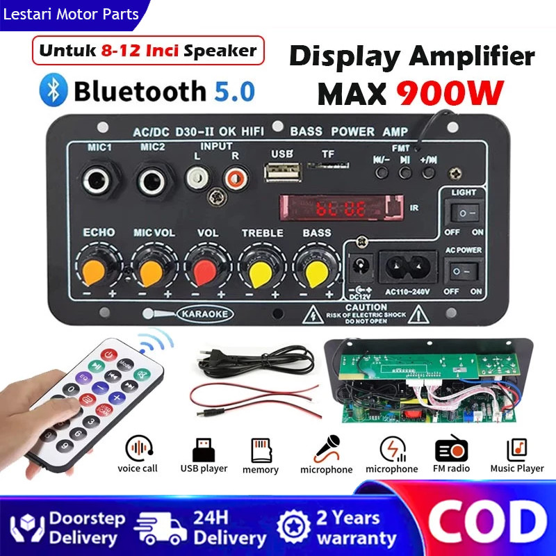 Jual D10-II 900W Power Amplifier Board Untuk 8-12 Inci Speaker AC 220V ...