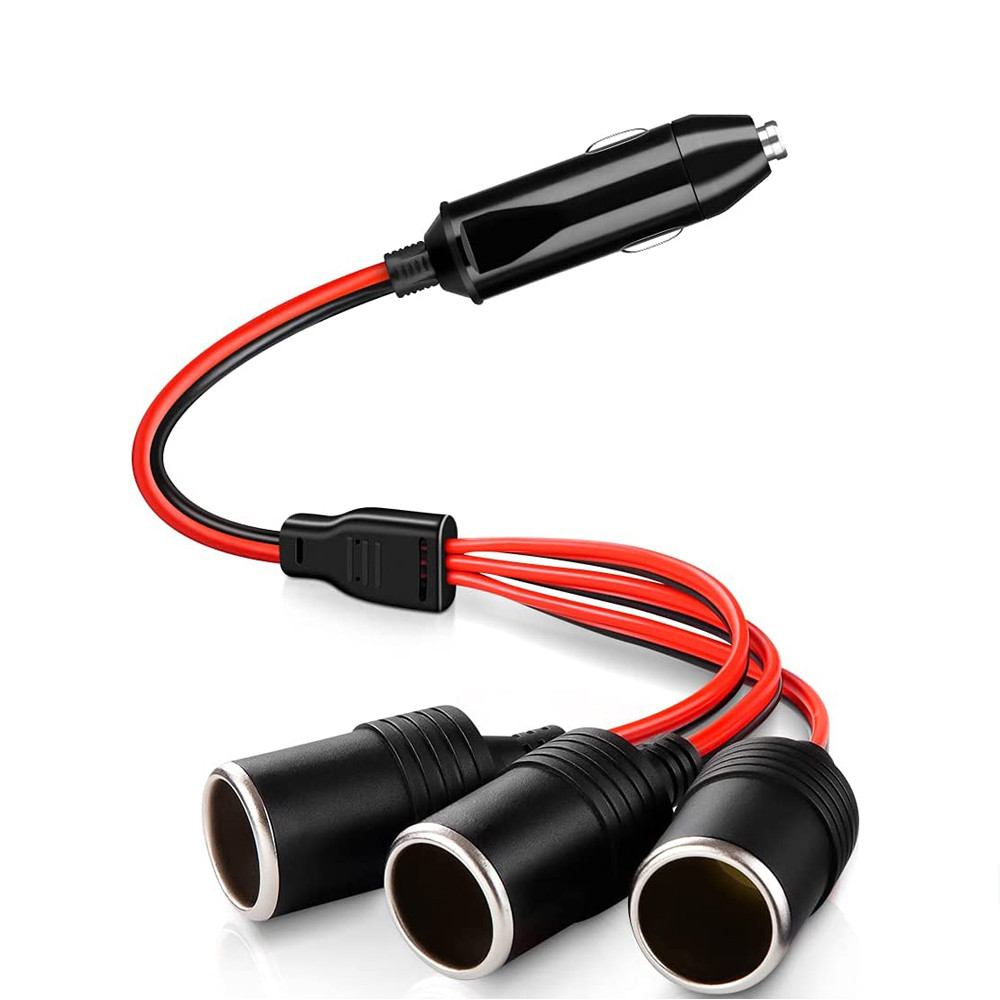 Jual 1 to 3 Car Lighter 3 Way Socket Splitter 12v 24v Power arger ...