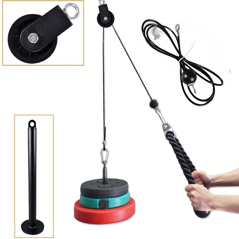 Jual Mallora Katrol Fitness Pulley 2M untuk Latihan Bicep Tricep dan ...