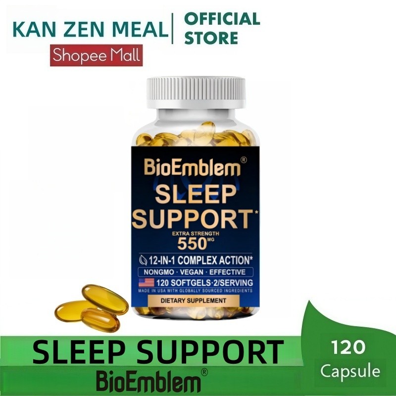 Jual KAN ZEN MEAL Sleeping Pills for Adults 550mg - Melatonin 3mg ...