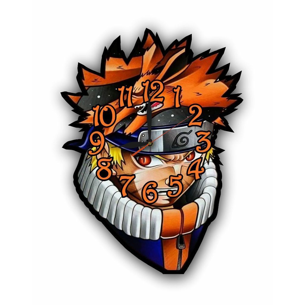 Jual Jam Dinding Naruto / jam dinding aesthetic /Hiasan dinding keren ...