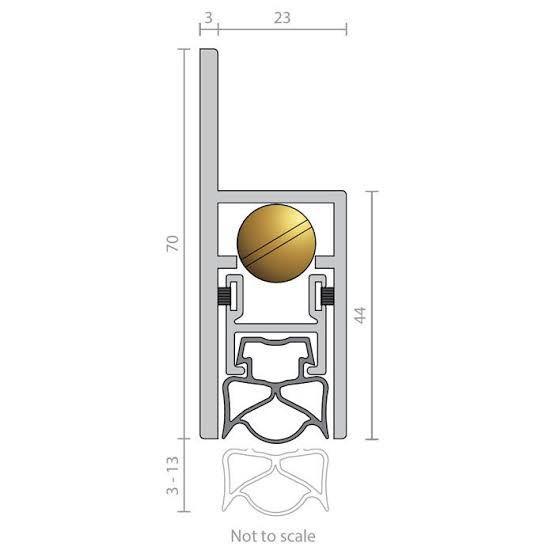 Jual RAVEN Heavy Duty Acoustic Automatic Door Bottom Drop Seal RP38SI ...