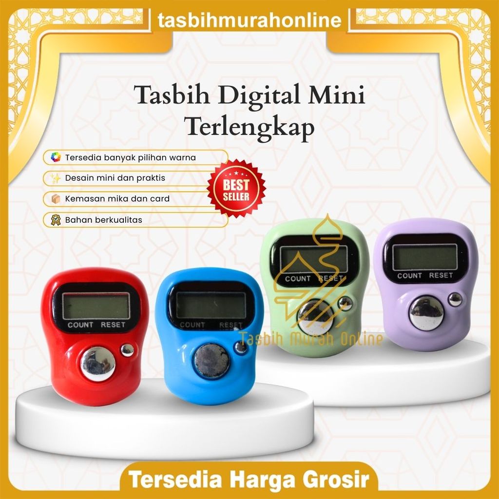 Jual Tasbih Digital Mini / Tally Counter Termurah Warna Terlengkap ...