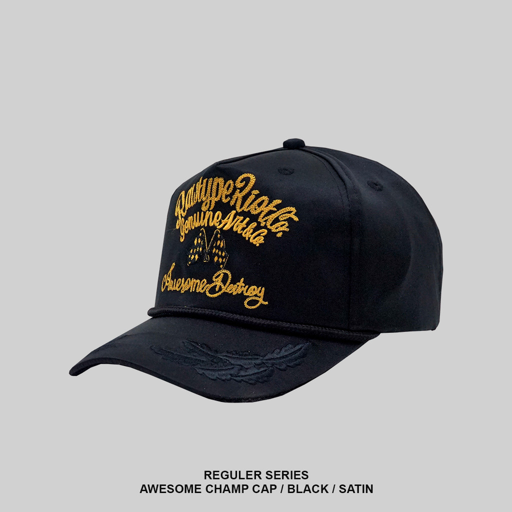 Jual RAWTYPE RIOT Awesome Champ Cap - Black | Shopee Indonesia
