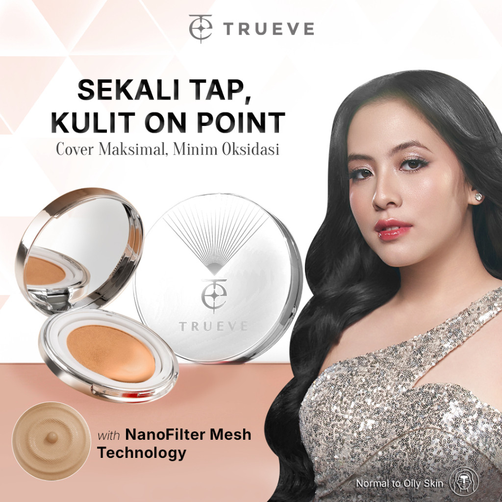 Jual TRUEVE Velvet Hi-Cover Mesh Cushion - High Coverage, Tahan Lama ...