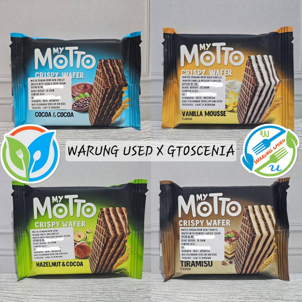 Jual My Motto Crispy Wafer / Snack Wafer Isi Krim 30GR | Shopee Indonesia