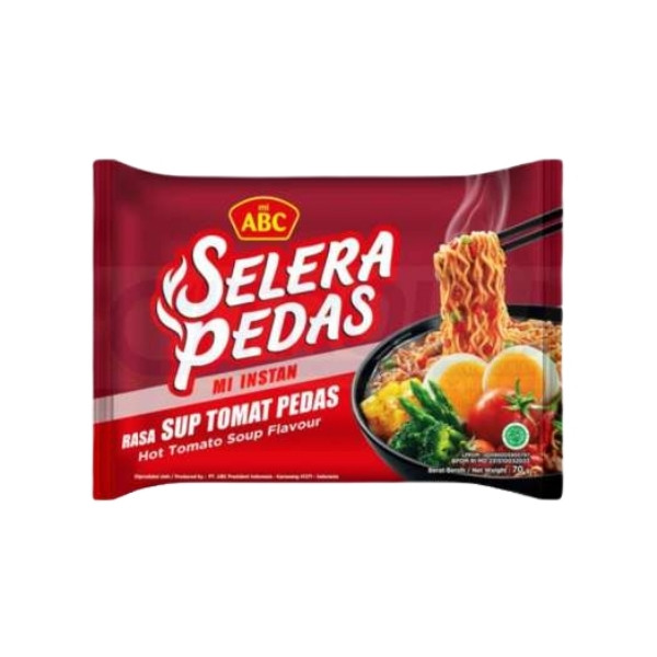 Jual ABC MIE SELERA PEDAS SUP TOMAT PEDAS 70 GR | Shopee Indonesia
