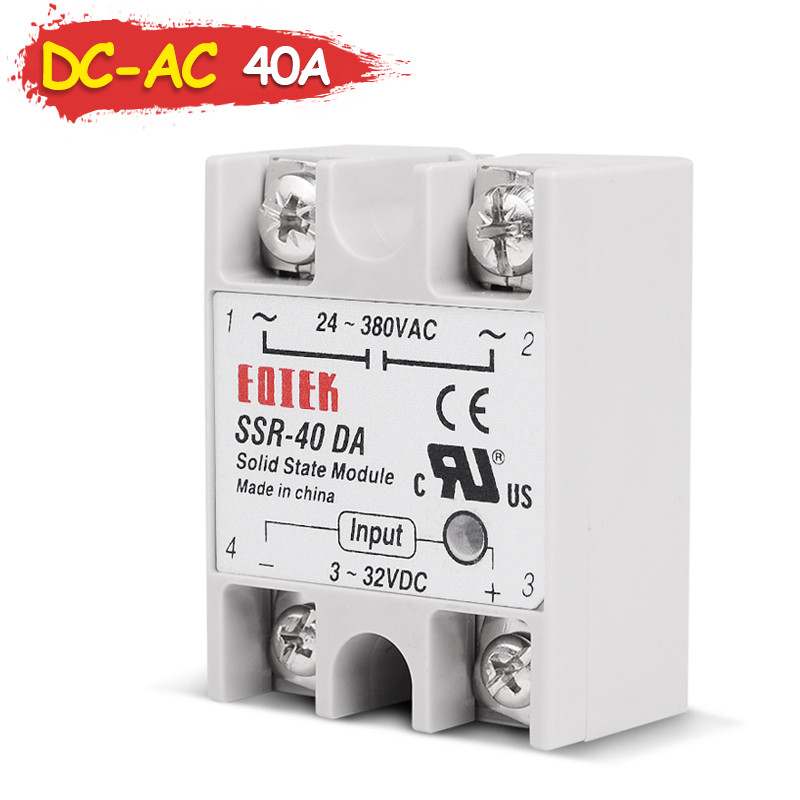 Jual Industrial Singh Phase Solid State Relay Module SSR 40 DA 3-32V ...