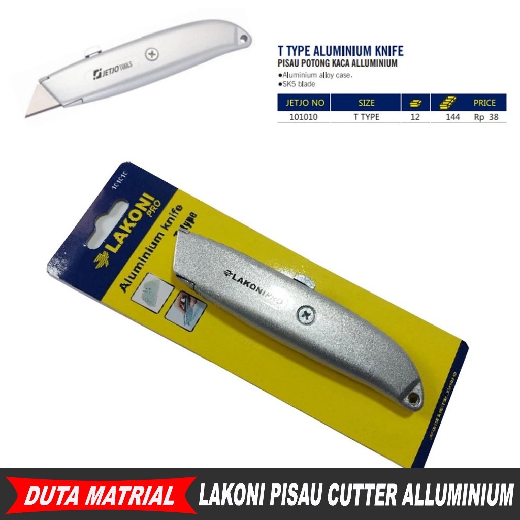 Jual Pisau Cutter Jetjo T Type Aluminium 101010 / Pisau Pemotong HPL ...