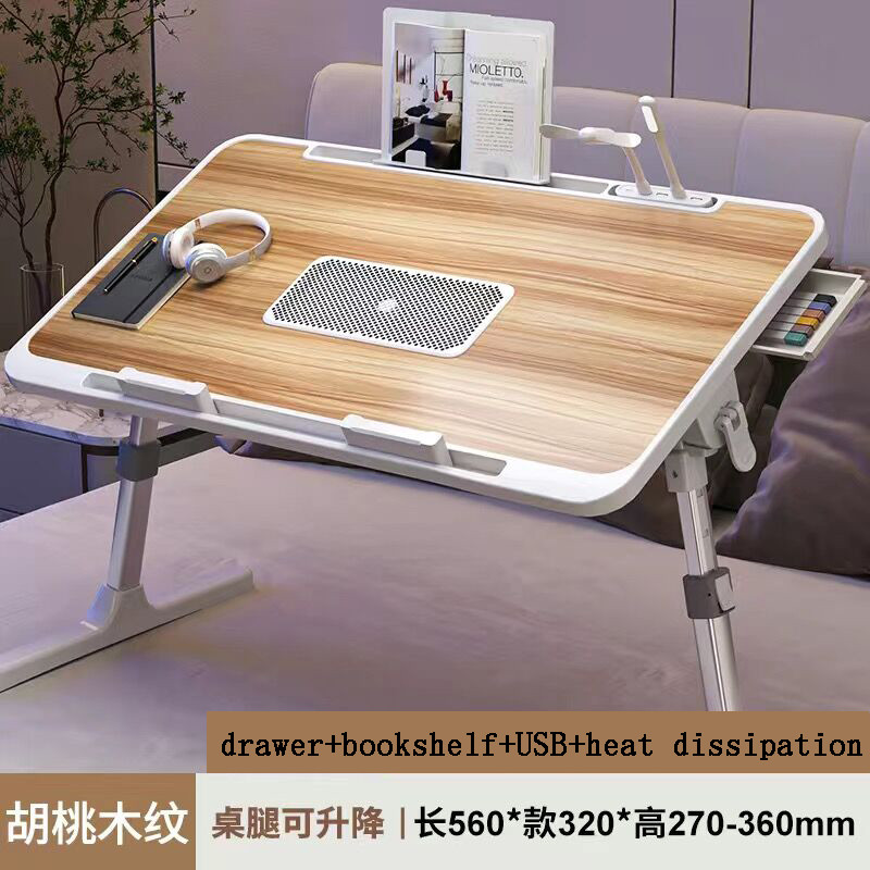 Jual Lift Foldable Laptop Table for Bed Stand Lap Lazy Learning Desk ...